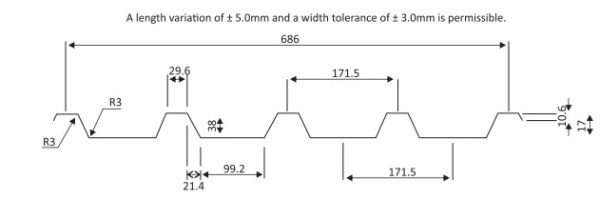 IBR (686mm Cover) Profile – All Roof Supplies & Hardware